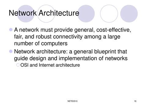 Ppt Nete0510 Network And Protocol Architecture Powerpoint