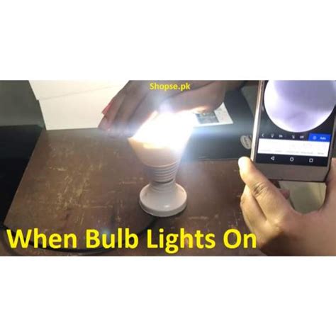 Buy Hidden Light Bulb Camera Wifi Hotspot View Hd In Pakistan Shopsepk