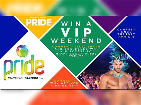 Enter To Win A Miami Beach Pride Vip Experience
