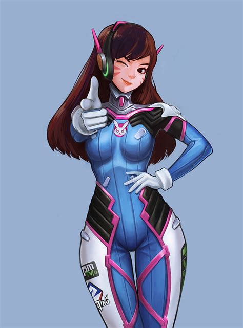 Hd Wallpaper Anime Anime Girls Overwatch Dva Overwatch Bodysuit