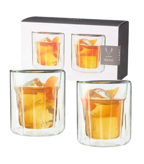 Double Walled Rocks Glasses By Viski® The Barrel Tap