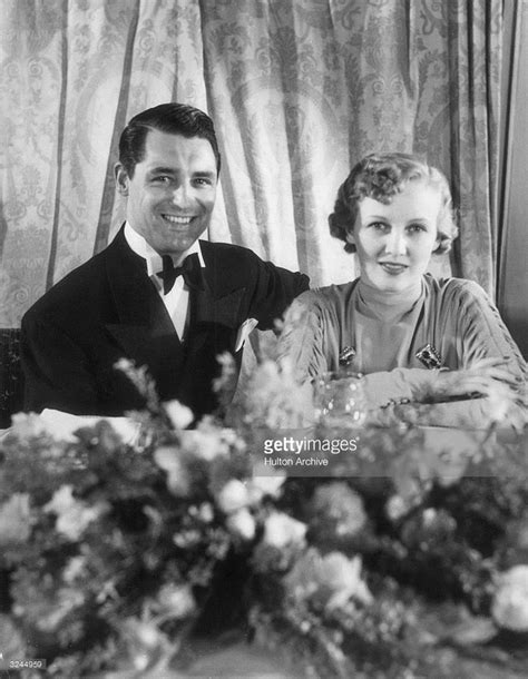 British Born Actor Cary Grant Sits With His Wife Virginia Cherrill