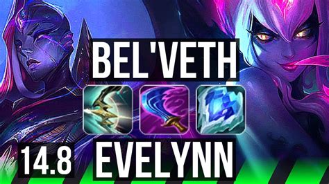 BEL VETH Vs EVELYNN JGL 73 Winrate 19 2 3 Legendary EUW