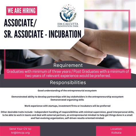 Iim Calcutta Innovation Park On Linkedin Work Experience Innovation