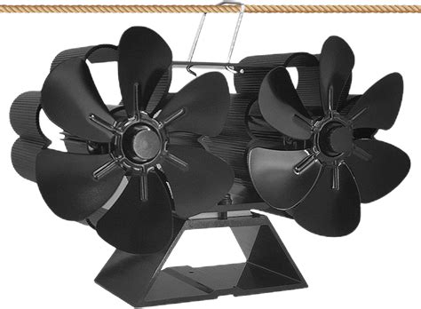 Ventilador de fogão a lenha 12 Lâminas Ventilador de Fogão a Lenha