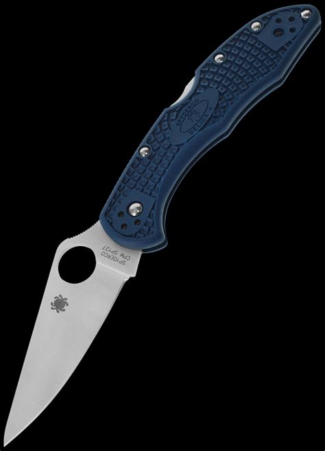 Spyderco Delica 4 Cobalt Blue Frn Cpm Spy27 Folding Pocket Knife