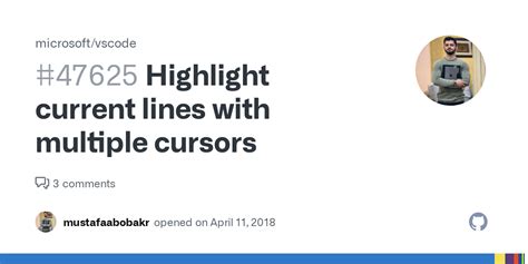 Highlight Current Lines With Multiple Cursors Issue Microsoft Vscode GitHub