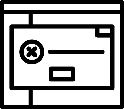 Error Line Icon 39528170 Vector Art At Vecteezy