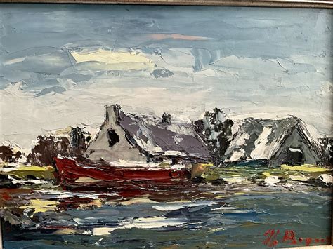 Theo Bogaert Winter Aan De Waterkant Verkocht Kunstveilingnl