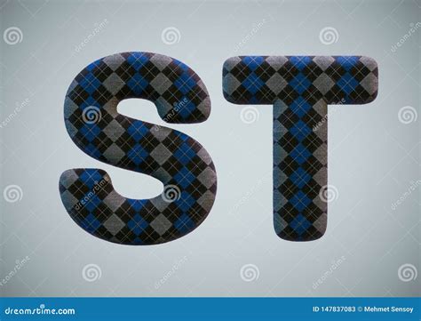 3D Rinden De N Meros Y De Letras Del Alfabeto Del Calcet N Stock De