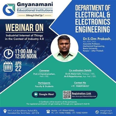 Industry4point0 Webinaronline Internetofthings Dr Om Prakash