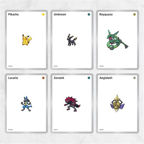 Gen1collector Pokémon Placeholder Cards National Pokédex Binder