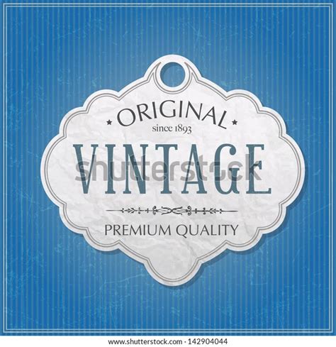 Classical Label Aged Paper Texture Classical Stock Vector Royalty Free