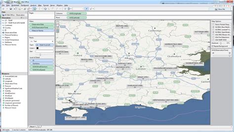 Showing Current Weather Forecast Via Tableau Server