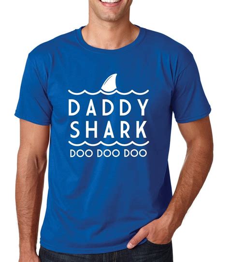Daddy Shark Daddy Shark Shirt Dad Shark T Shirt Shark Etsy