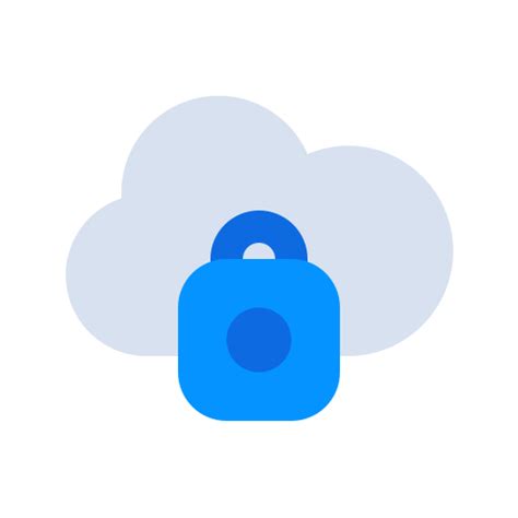 Cloud Data Internet Lock Crime And Security Icons