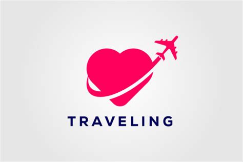 Airplane Symbol Of Travel With Love Graphic By Lawoel · Creative Fabrica