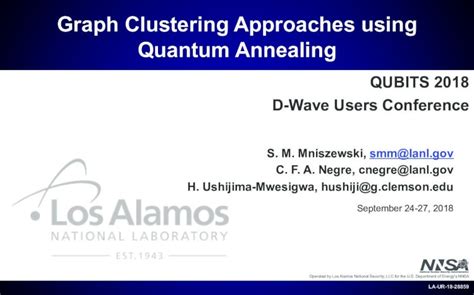 Pdf Graph Clustering Approaches Using Quantum Annealing€¦ · Graph