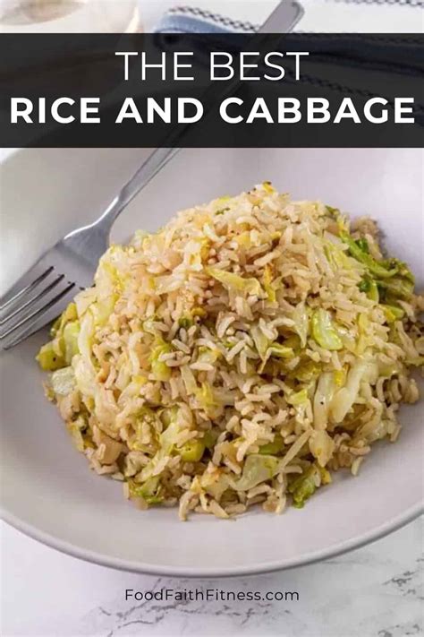 Rice And Cabbage Food Faith Fitness