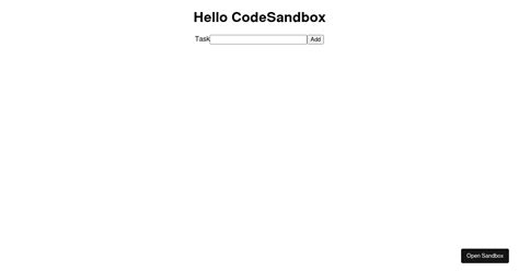 React Codesandbox