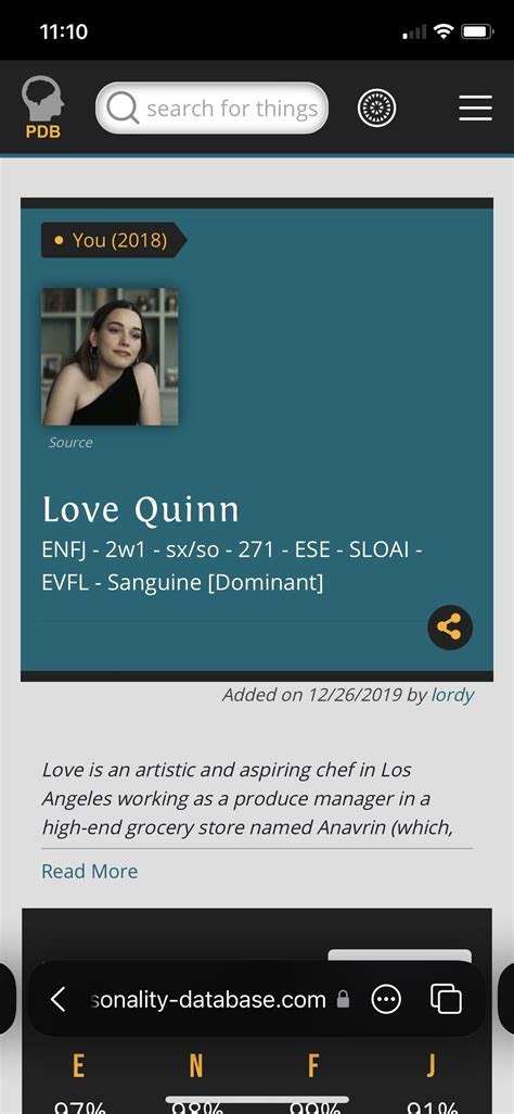 You Same Mbti And Enneagram As Her 😋 R Enfj