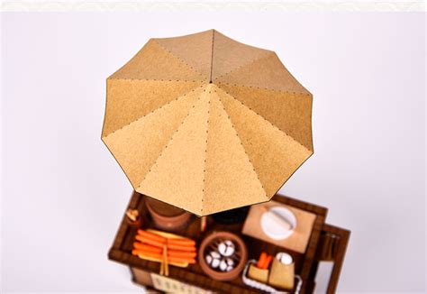 中式diy小屋阿嫲早点食玩场景dollhouse娃娃屋配件车仔档手推车 虎窝淘