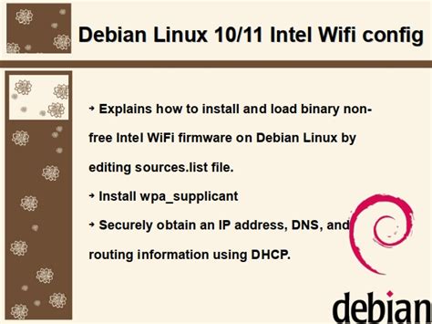 How To Configure Intel Wifi On Debian When Firmware Load Failed Nixcraft