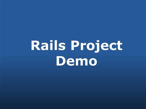 Ppt Ruby And Rails Powerpoint Presentation Free Download Id5327830
