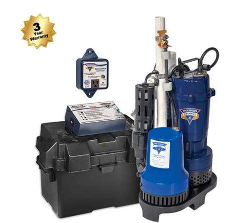 Glentronics Ps C11 Pro Series Combination Sump Pump System Basis Waterproofing