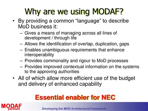 Ppt Ministry Of Defence Architectural Framework Modaf Powerpoint Presentation Id 387832