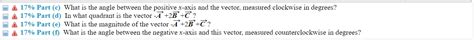 Solved Problem Consider The Three Vectors Shown In Chegg