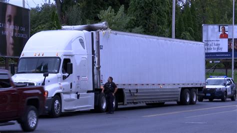 Truck Hits Overpass In Chicopee Wwlp