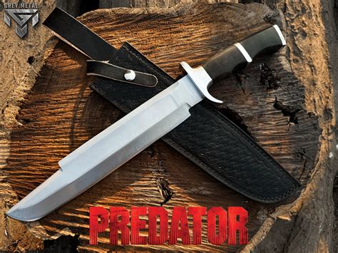 Handmade Predator Bowie Knife Predator Replica Machete Tactical Knife