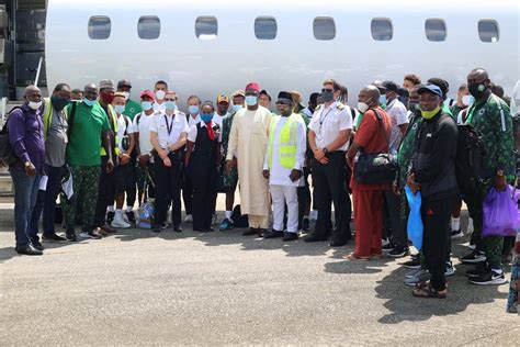 Sierra Leone Vs Nigeria Super Eagles Land In Freetown Ahead Of Afcon