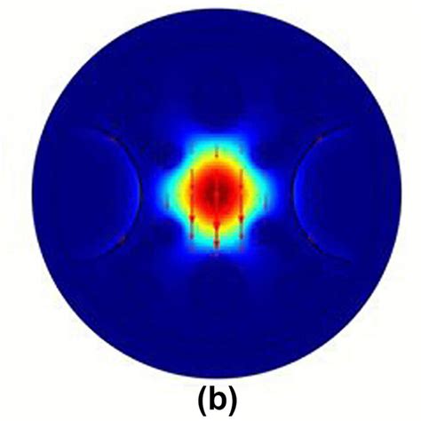 Distribution Of Electric Field Ax Polarized Core Mode By Polarized
