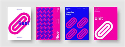 Template Sampul Buku Abstrak Tata Letak Banner Kreatif Desain Brosur
