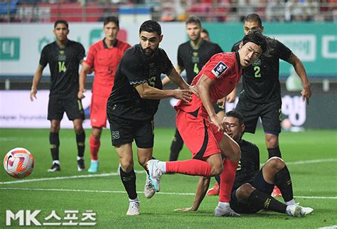 슛 막힌 조규성 ‘아쉬운 순간 [mk포토] Mk스포츠