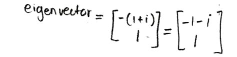Complex Eigenvalues Studypug