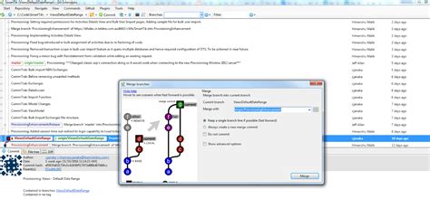 How To Merge Branches In Git Extensions Developers Zone