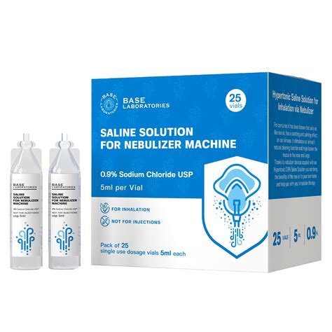 Buy Base Laboratories 09 Saline Solution For Nebulizer Machine
