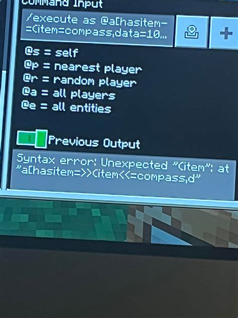 Why Isnt The Command Working R Minecraftcommands