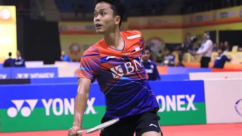 Hasil India Open 2023 Anthony Ginting Sempat Tegang Saat Singkirkan