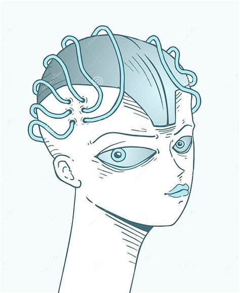 Fantasy Human Face Stock Illustration Illustration Of Cyber 290267840