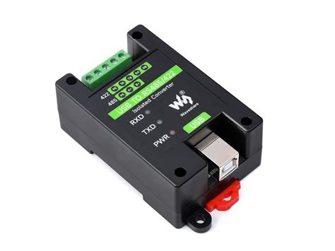 Usb 转 Rs485422 工业级隔离型转换器 原装ft232rnl和sp485een芯片方案 多种保护电路 支持挂壁和导轨安装