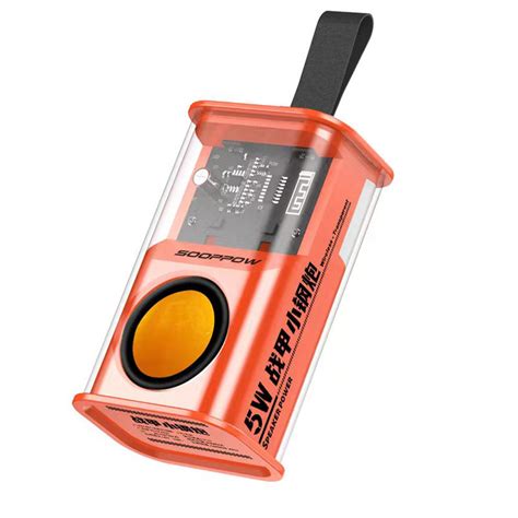 Transparent Mecha Wind Wireless Bluetooth Speaker Portable Small