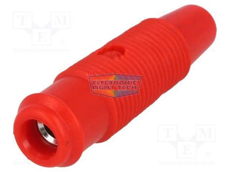 R8 C107 R SOCLU MAMA BANANA 4MM ROSIE MONTARE PE FIR