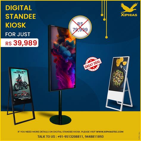 Xiphias Digitalstandeekiosk Digitalsignagekiosk Touchscreenkiosk Kiosk Shoppingkiosk