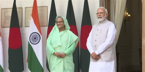 Narendra Modi And Sheikh Hasina Hold Talks Myanmar International Tv