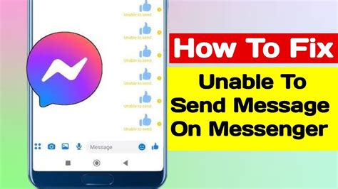 unable to send message on messenger how to fix unable to send message