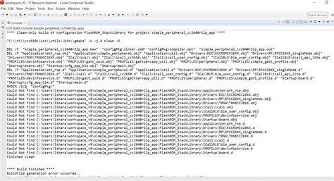 Ccs Cc R F Build Error Cannot Build Project Referenced Project